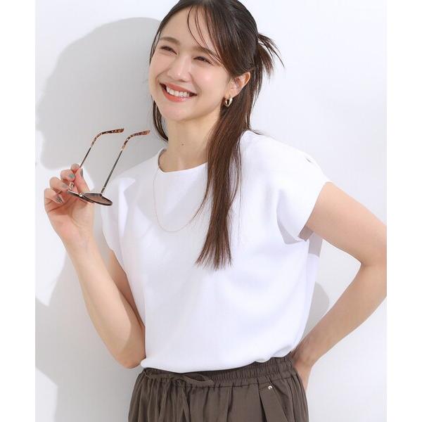 『タイムセール実施中』ZOZO問い合わせ番号:95579194ショップ:SHOO・LA・RUE，シューラルーブランド:DRESKIP，ドレスキップ商品名:【洗える/S-LL/ひんやり】さらりと好印象　総針フレンチスリーブニットカテゴリ:トッ...