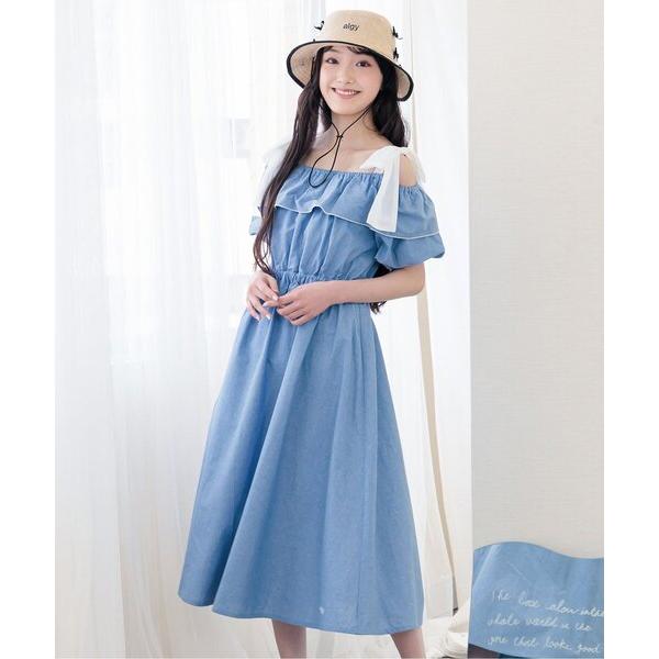 『セール実施中』ZOZO問い合わせ番号:95610623ショップ:F.O.Online Store，エフオーオンラインストアブランド:algy，アルジー商品名:オフショルりぼんミディワンピカテゴリ:ワンピース/ドレス>ワンピースブラン...