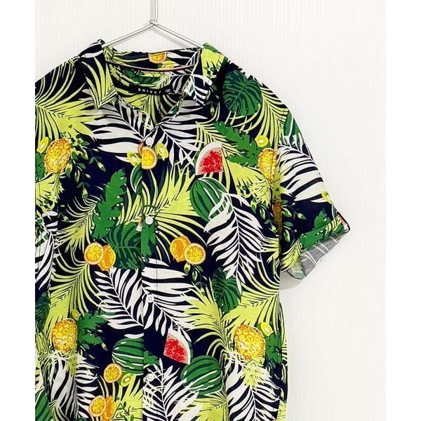 『タイムセール実施中』ZOZO問い合わせ番号:95610865ショップ:Auntie Rosa，アンティローザブランド:ZI-ON，ジーオン商品名:アロハハーフシャツカテゴリ:トップス>シャツ/ブラウスブランド品番:KK25-08素材...