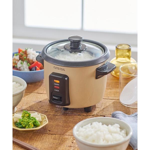 ZOZO問い合わせ番号:95612499ショップ:Toffyマルシェ，トフィーマルシェブランド:Toffy，トフィー，Toffyマルシェ，トフィマルシェ商品名:【CUTENSIL/キューテンシル】ミニライスクッカーカテゴリ:PC・スマホグッ...