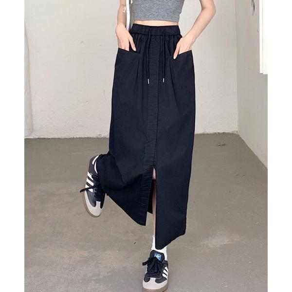 『セール実施中』ZOZO問い合わせ番号:95613251ショップ:TONE，トーンブランド:i-dare，アイディア，TONE SELECT WEAR，トーンセレクトウェア商品名:【i-dare】ナイロン ドローコード付き ミモレ丈 カーゴ...