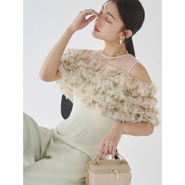 ZOZO問い合わせ番号:95646326ショップ:LAGUNAMOON，ラグナムーンブランド:LAGUNAMOON，ラグナムーン商品名:LADYチュールオフショルパンツドレスカテゴリ:ワンピース/ドレス>パンツドレスブランド品番:03...