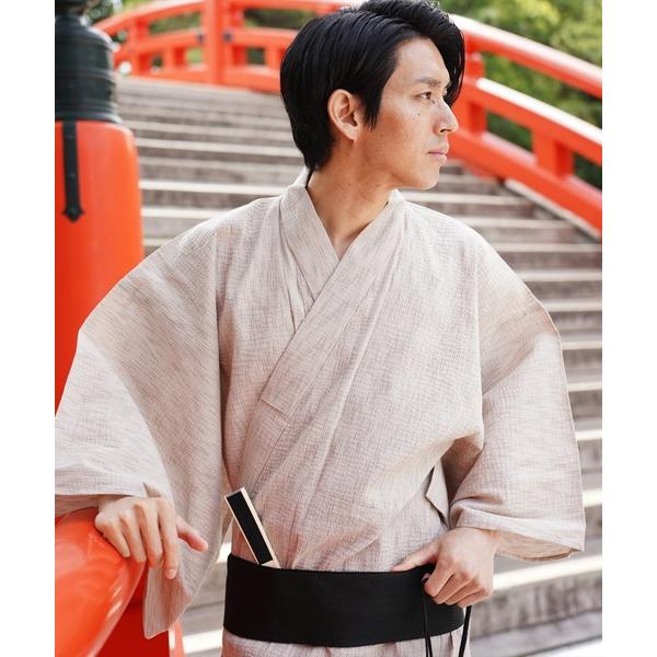 『セール実施中』ZOZO問い合わせ番号:95646659ショップ:BAYBLO，ベイブロブランド:BAYBLO，ベイブロ商品名:(TI)メンズ「4点セット」しじら織 ゆかた ( 浴衣 ＆ 帯 ＆ 下駄 ＆ 巾着 )カテゴリ:水着/着物・浴衣...