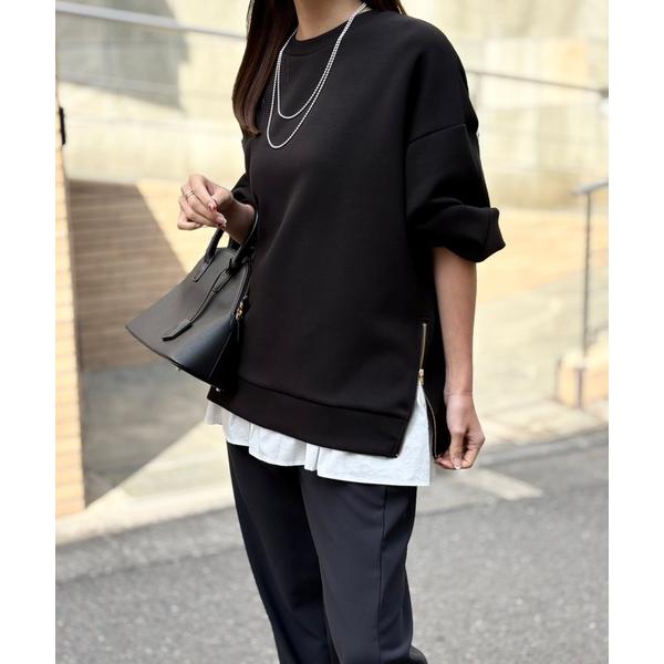 『セール実施中』ZOZO問い合わせ番号:95647080ショップ:STYLEDOOR，スタイルドアブランド:Emma Taylor，エマテイラー，STYLEDOOR，スタイルドア商品名:【大人スウェット】ダンボールサイドジップクルーネックプ...