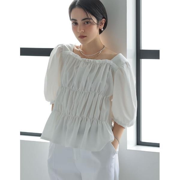 ZOZO問い合わせ番号:95648037ショップ:Re:EDIT，リエディブランド:MEISM，ミズム，Re:EDIT，リエディ商品名:[2025SS COLLECTION][MEISM by Re:EDIT]クレープシャーリングパフスリー...