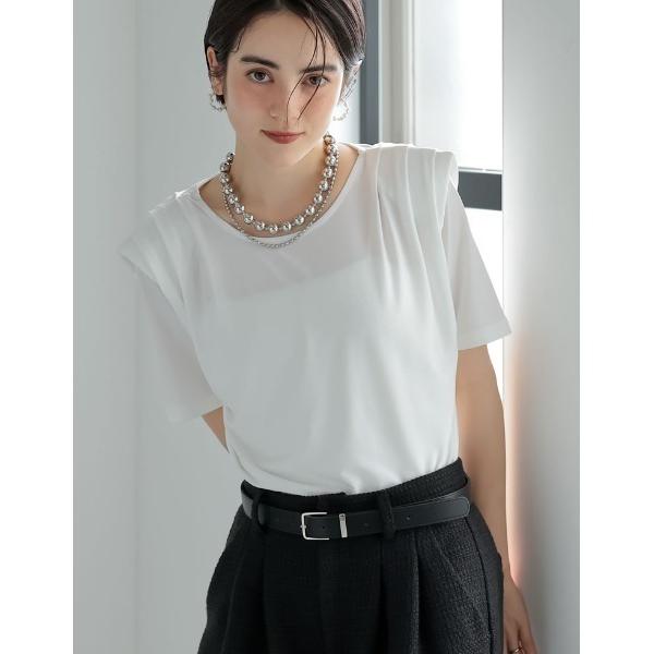 ZOZO問い合わせ番号:95648040ショップ:Re:EDIT，リエディブランド:MEISM，ミズム，Re:EDIT，リエディ商品名:[2025SS COLLECTION][MEISM by Re:EDIT]肩タックパワーショルカットトッ...