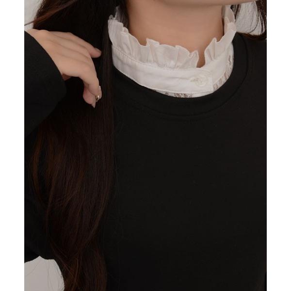 ZOZO問い合わせ番号:95648064ショップ:VIBGYOR，ヴィブジョーブランド:VIBGYOR Women，ヴィブジョー　ウィメン商品名:【resonance】レース フリル スタンドカラー つけ襟/フェイクシャツ【オケージョン/マ...