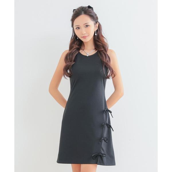 ZOZO問い合わせ番号:95648130ショップ:Retica，レティカブランド:Tika，ティカ商品名:キャバドレス ミニ タイト リボンデザインシンプルワンカラーノースリーブドレスカテゴリ:ワンピース/ドレス>ドレスブランド品番:...