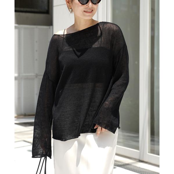 ZOZO問い合わせ番号:95648400ショップ:Deuxieme Classe，ドゥーズィエムクラスブランド:Deuxieme Classe，ドゥーズィエムクラス商品名:LINO Sheer プルオーバーカテゴリ:トップス>ニット/...