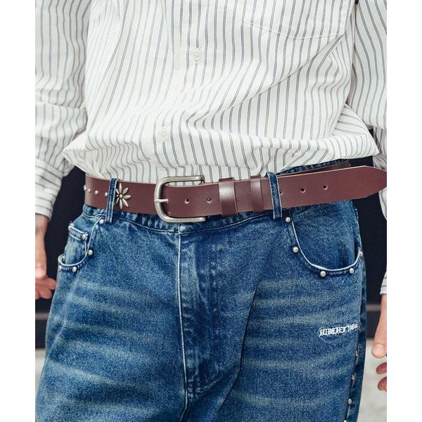『タイムセール実施中』ZOZO問い合わせ番号:95680318ショップ:Subciety，サブサエティブランド:Subciety，サブサエティ商品名:Studs  leather beltカテゴリ:ファッション雑貨>ベルトブランド品番...