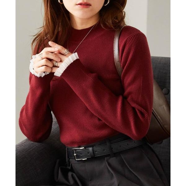 『タイムセール実施中』ZOZO問い合わせ番号:95681114ショップ:RANAN，ラナンブランド:RANAN，ラナン商品名:もちもちタッチ　シアーフリルハイネックリブニットカテゴリ:トップス>ニット/セーターブランド品番:72061...