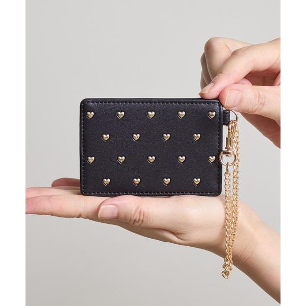 ZOZO問い合わせ番号:95682278ショップ:COMMON WARE，コモンウェアブランド:Sunny Side，サニーサイド商品名:SUNNY SIDE:スタッズミニハートパスケースカテゴリ:財布/小物>パスケースブランド品番:...