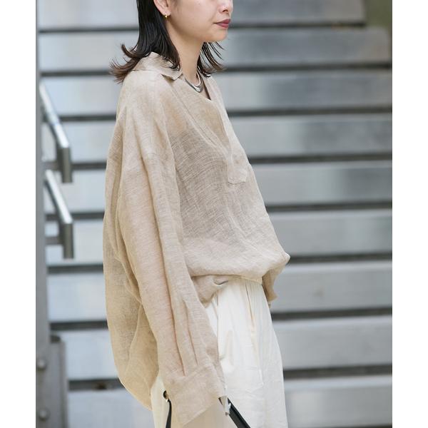 ZOZO問い合わせ番号:95694616ショップ:JOURNAL STANDARD，ジャーナルスタンダードブランド:JOURNAL STANDARD，ジャーナルスタンダード商品名:《追加2》リネンメッシュシャツカテゴリ:トップス>シャ...