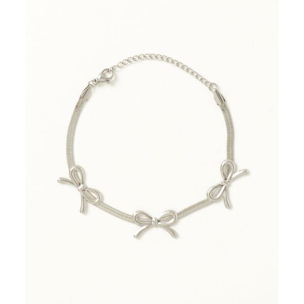 『タイムセール実施中』ZOZO問い合わせ番号:95713915ショップ:HIKA，ヒカブランド:rae，レイ商品名:【rae】リボンモチーフブレスレットカテゴリ:アクセサリー>ブレスレットブランド品番:rae-215カラー:シルバーサ...