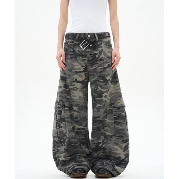 ZOZO問い合わせ番号:95715377ショップ:chuclla，チュクラブランド:WESTBOY，ウエストボーイ，MASONPRINCE，メイソンプリンス商品名:カモフラージュ ワイドカーゴパンツ WO25S11PT01【WB ORIGI...