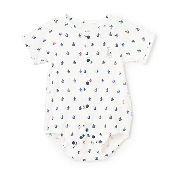 ※このアイテムは返品・交換対象外商品です。ZOZO問い合わせ番号:95778038ショップ:sense of wonder，センスオブワンダーブランド:Sophie la girafe，ソフィーラジラフ商品名:ヨットプリントボディスーツ【日...