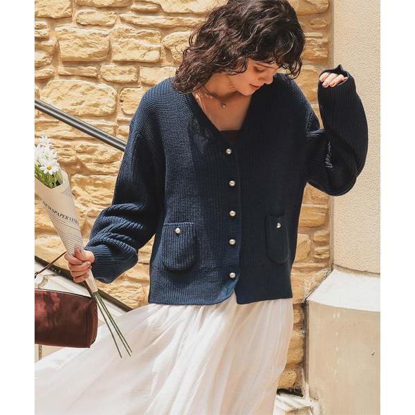 『タイムセール実施中』ZOZO問い合わせ番号:95809359ショップ:titivate，ティティベイトブランド:titivate，ティティベイト商品名:ポケット付きパールボタンニットカーディガンカテゴリ:トップス>カーディガン/ボレ...