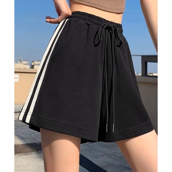 『タイムセール実施中』ZOZO問い合わせ番号:95809973ショップ:TeddyShop，テディショップブランド:DAY CLOSET，デイ クローゼット商品名:レディース 旬のスポーツMIXに。サイドラインスウェットハーフパンツ ［大き...