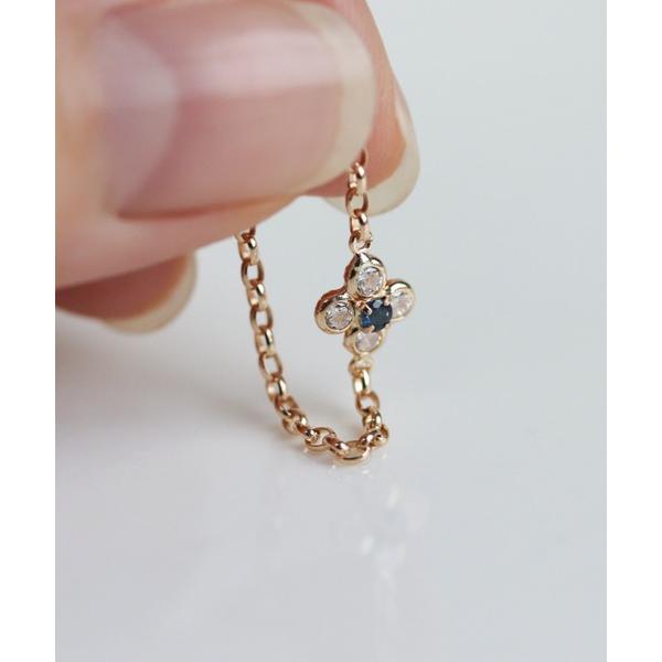 ZOZO問い合わせ番号:95810357ショップ:cui-cui，キュイキュイブランド:cui-cui，キュイキュイ商品名:フラワー チェーンリング | K10YGカテゴリ:アクセサリー>リングブランド品番:756659011 / 7...