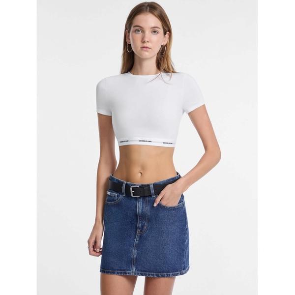 『タイムセール実施中』※このアイテムは返品・交換対象外商品です。ZOZO問い合わせ番号:95810565ショップ:GUESS，ゲスブランド:GUESS JEANS，ゲスジーンズ，Guess，ゲス商品名:GUESS JEANS Ss Crop...