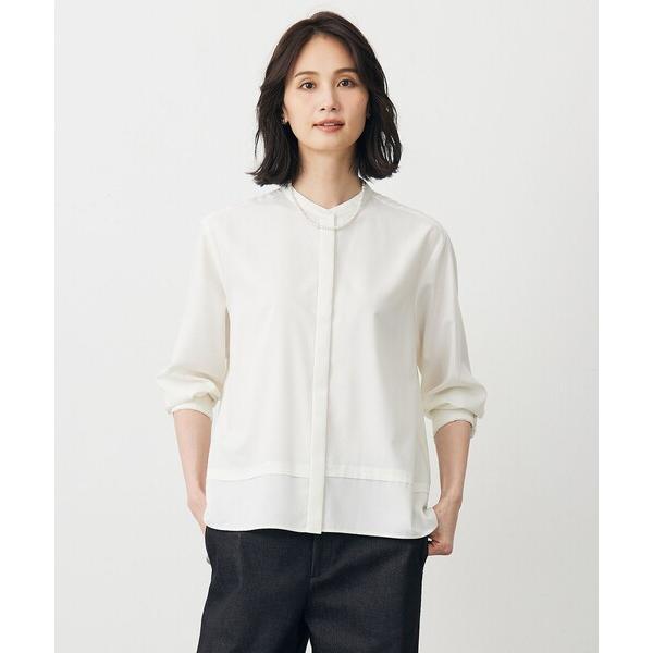 『セール実施中』ZOZO問い合わせ番号:95841403ショップ:L size ONWARD（大きいサイズ），エルサイズ　オンワードブランド:J.PRESS，ジェイプレス商品名:LIMBLESS50ツイル ブラウスカテゴリ:トップス>...