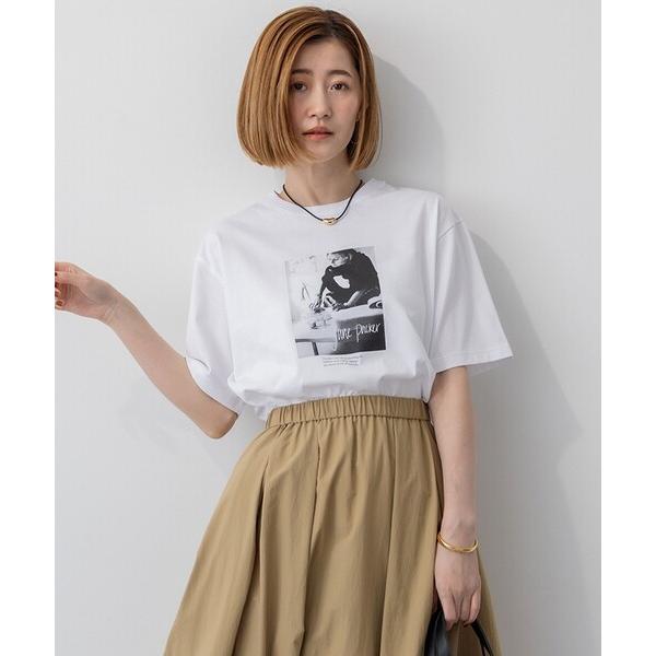 ZOZO問い合わせ番号:95841504ショップ:23区，ニジュウサンクブランド:23区 S，ニジュウサンクチイサイサイズ，23区，ニジュウサンク商品名:【洗える】JANE PACKERコラボ フォトプリント Tシャツカテゴリ:トップス&g...