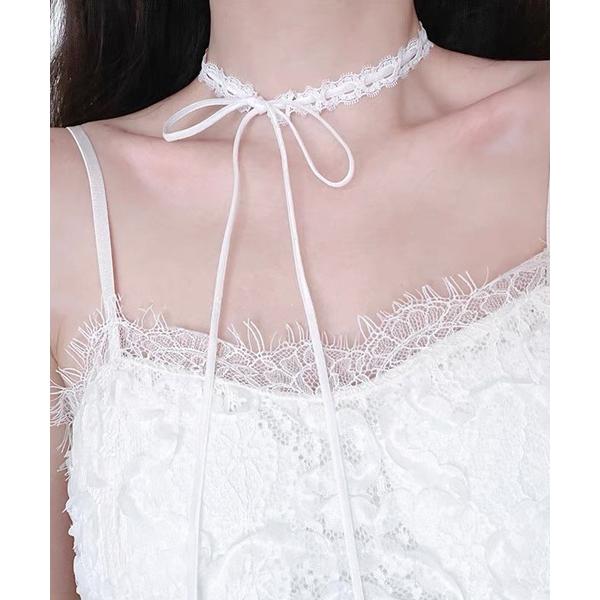 ZOZO問い合わせ番号:95842365ショップ:VIBGYOR，ヴィブジョーブランド:VIBGYOR Women，ヴィブジョー　ウィメン商品名:【urge select】レース ナローリボン シンプル チョーカーカテゴリ:アクセサリー&g...