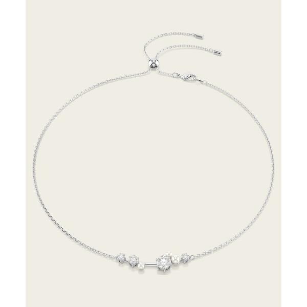 ZOZO問い合わせ番号:95842860ショップ:SWAROVSKI，スワロフスキーブランド:SWAROVSKI，スワロフスキー商品名:【公式】【スワロフスキー】Constella ネックレス， クリスタル・パール， ラウンドカット， ホワ...