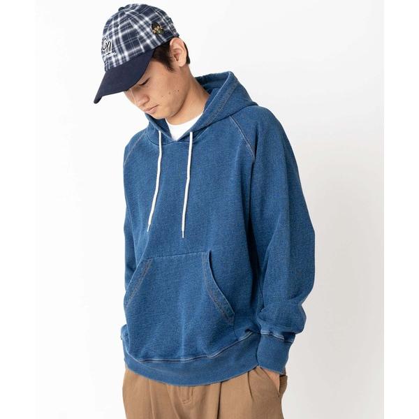 ZOZO問い合わせ番号:95843221ショップ:gym master，ジムマスターブランド:gym master，ジムマスター商品名:11oz インディゴスウェットプルパーカーカテゴリ:トップス>パーカーブランド品番:G633712...