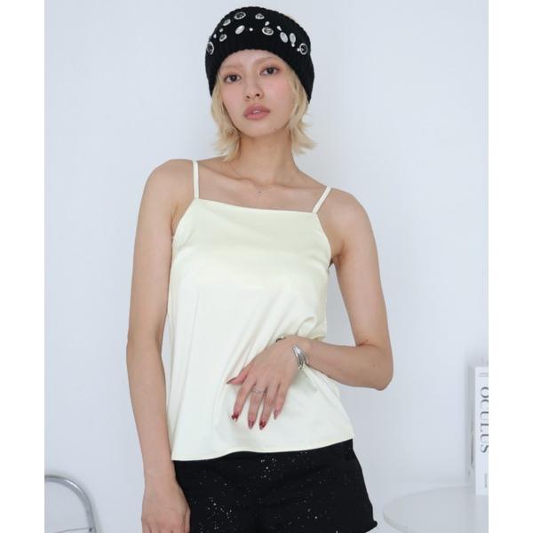 『タイムセール実施中』ZOZO問い合わせ番号:95843236ショップ:Ulysses，ユリシスブランド:Girly Doll，ガーリードール商品名:ボートネックサテンキャミソールカテゴリ:トップス>キャミソールブランド品番:DDS2...