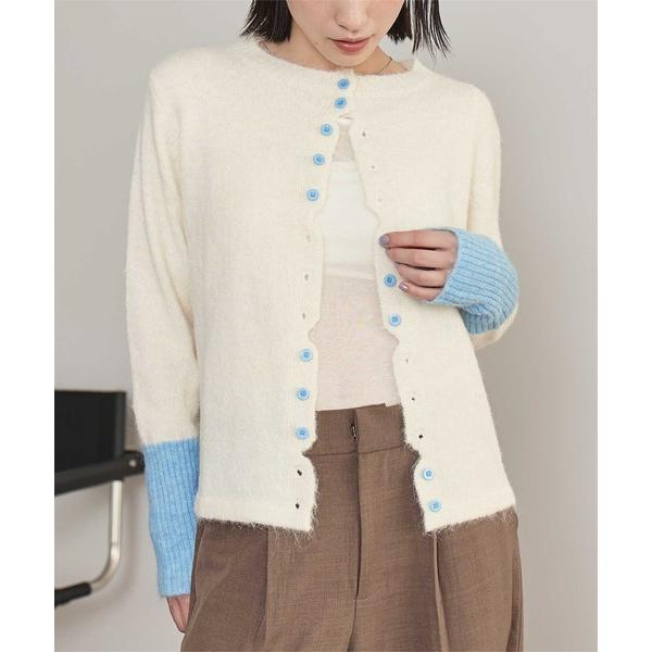 『タイムセール実施中』ZOZO問い合わせ番号:95843810ショップ:titivate，ティティベイトブランド:miette，ミエット商品名:ボタンデザイン配色カーディガンカテゴリ:トップス>カーディガン/ボレロブランド品番:RGX...