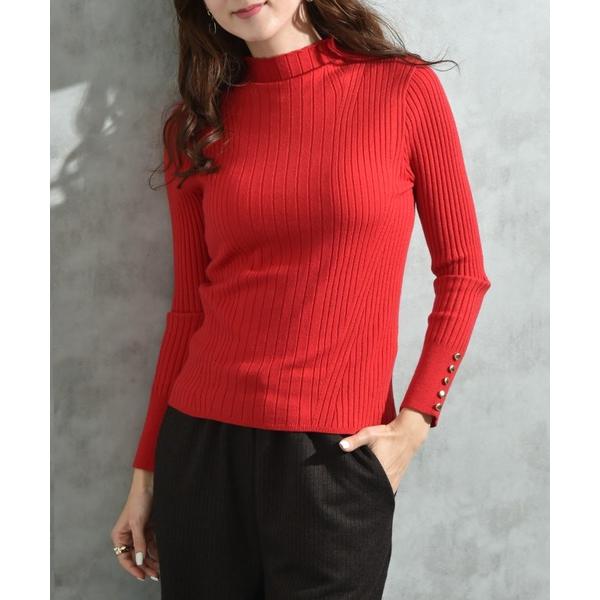 『タイムセール実施中』ZOZO問い合わせ番号:95843962ショップ:INTERPLANET/actuel，インタープラネット/アクチュエルブランド:INTERPLANET，インタープラネット商品名:変形編み袖口ボタンリブニットカテゴリ:...