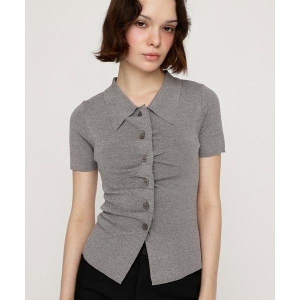 『セール実施中』ZOZO問い合わせ番号:95874322ショップ:SLY，スライブランド:SLY，スライ商品名:FRONT BUTTON KNIT TOPS フロントボタン ニット トップス サマーニット 夏服 半袖カテゴリ:トップス&gt...