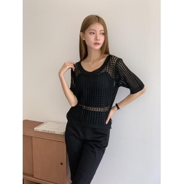 『タイムセール実施中』ZOZO問い合わせ番号:95874371ショップ:Bonjour Sagan，ボンジュールサガンブランド:MINS MINIS，ミンスミニス，Bonjour Sagan，ボンジュールサガン商品名:メッシュニットプルオー...