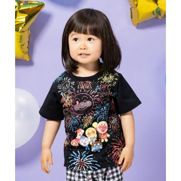 ZOZO問い合わせ番号:95874388ショップ:BANDAI APPAREL SHOP，バンダイアパレルショップブランド:ANPANMAN KIDS COLLECTION，アンパンマンキッズコレクション商品名:光る花火柄半袖Tシャツカテゴ...