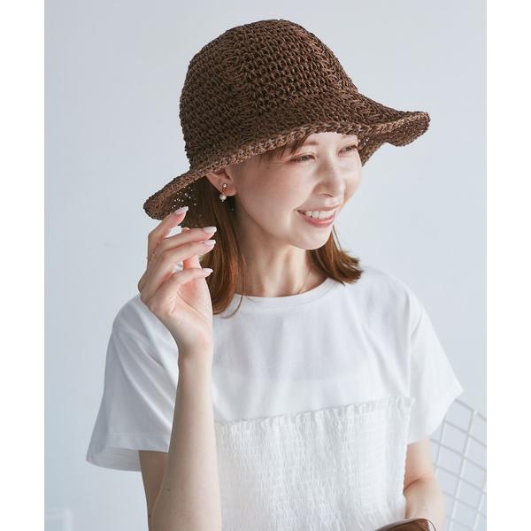 『タイムセール実施中』ZOZO問い合わせ番号:95874757ショップ:ROPE' PICNIC，ロぺピクニックブランド:ROPE' PICNIC，ロペピクニック商品名:ライン編みペーパーハットカテゴリ:帽子>ハットブランド品番:20...