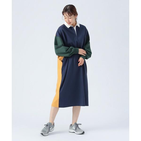 『セール実施中』ZOZO問い合わせ番号:95875027ショップ:BEAMS HEART，ビームスハートブランド:BEAMS HEART，ビームスハート商品名:ラグビー ブロッキング ワンピースカテゴリ:ワンピース/ドレス>ワンピース...