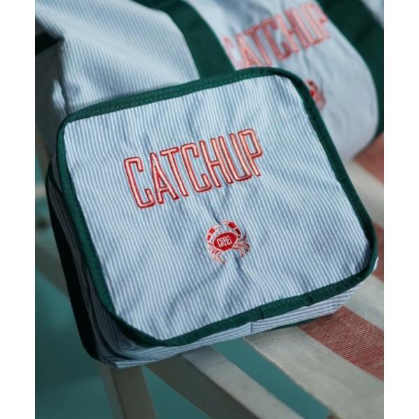 ZOZO問い合わせ番号:95875395ショップ:Hi! ONLINE STORE，ハイオンラインストアブランド:Catchup，ケチャップ商品名:【Catchup】サッカーストライプフック付き収納ポーチカテゴリ:財布/小物>ポーチブ...