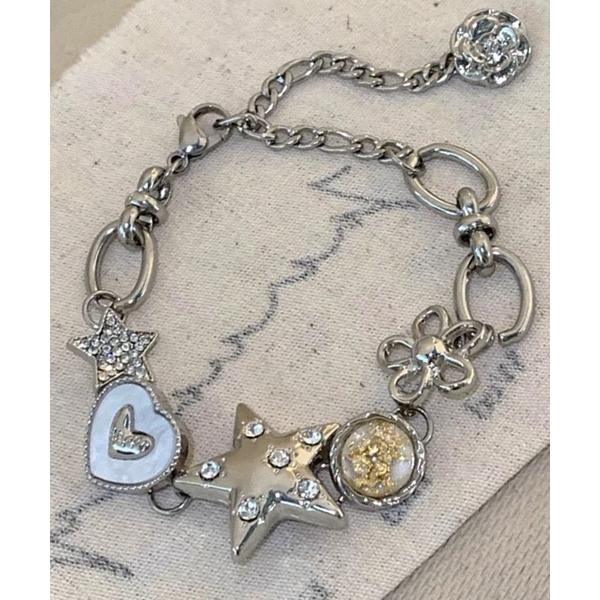 『タイムセール実施中』ZOZO問い合わせ番号:95876562ショップ:Rora，ローラブランド:Blanc de Blue，ブランドブルー商品名:アンティーク調チャームチェーンブレスレットカテゴリ:アクセサリー>ブレスレットブランド...