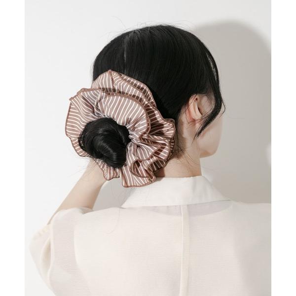 『タイムセール実施中』ZOZO問い合わせ番号:95877451ショップ:URBAN RESEARCH，アーバンリサーチブランド:SMELLY，スメリー商品名:ストライプボリュームシュシュカテゴリ:ヘアアクセサリー>ヘアゴムブランド品番...