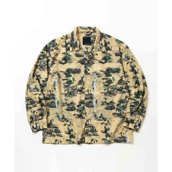 ZOZO問い合わせ番号:95908276ショップ:meanswhile，ミーンズワイルブランド:meanswhile，ミーンズワイル商品名:Side Slit Open Collar L/S SHカテゴリ:トップス>シャツ/ブラウスブ...