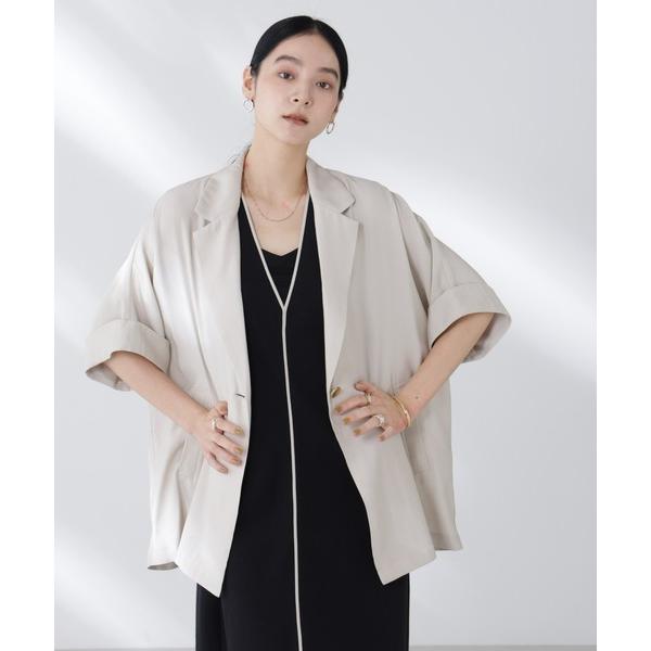 『セール実施中』ZOZO問い合わせ番号:95908280ショップ:NANO universe，ナノユニバースブランド:NANO universe，ナノユニバース商品名:ハーフスリーブラフジャケットカテゴリ:ジャケット/アウター>テーラ...