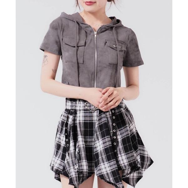 『タイムセール実施中』ZOZO問い合わせ番号:95911426ショップ:ROOP TOKYO，ループトーキョーブランド:Chick，チック，ROOPTOKYO，ループトウキョウ商品名:Hooded Double Zip Top / フード付...