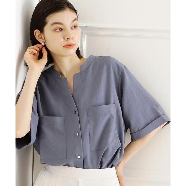 『セール実施中』ZOZO問い合わせ番号:95911504ショップ:THE SHOP TK，ザ ショップ ティーケーブランド:THE SHOP TK ，ザ ショップ ティーケー 商品名:【秋色入荷/インしなくても決まる】ダブルポケット5分袖シ...