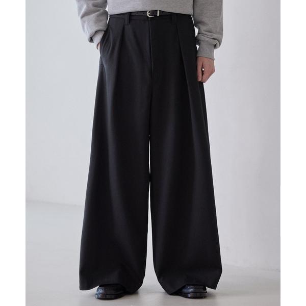 ZOZO問い合わせ番号:95944774ショップ:EMMA CLOTHES，エマ クローズブランド:LUENNA，ルエナ商品名:【LUENNA】One-Tuck Baggy Wide Slacks / ワンタックバギーワイドスラックスカテゴ...