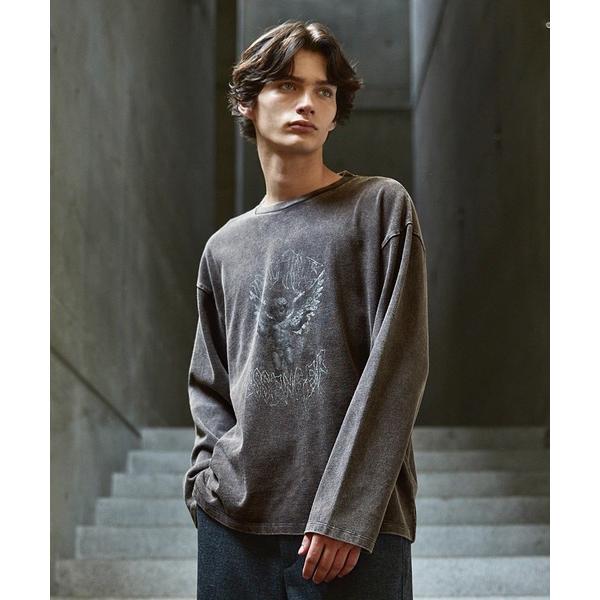 『セール実施中』ZOZO問い合わせ番号:95944808ショップ:EMMA CLOTHES，エマ クローズブランド:CLEL，クレイル商品名:【CLEL】Heavy Weight Vintage Design Print T-shirt /...