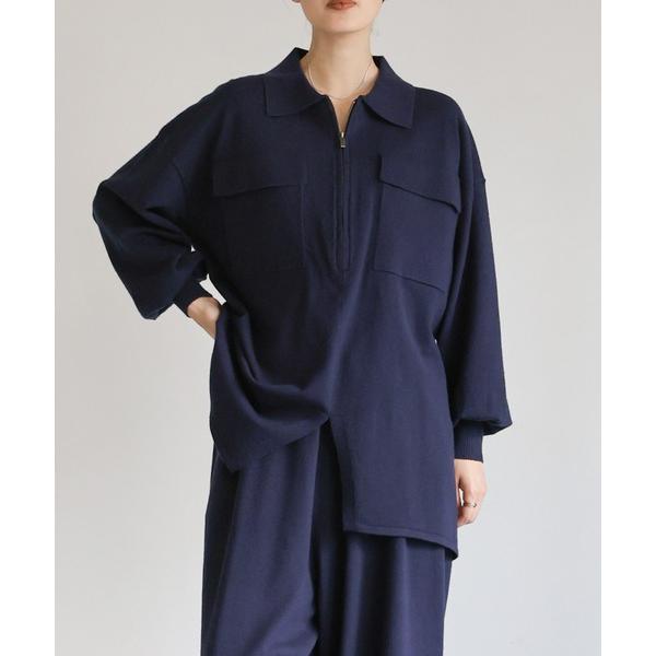 『セール実施中』ZOZO問い合わせ番号:95944827ショップ:select MOCA，セレクトモカブランド:select MOCA Et，セレクトモカエト商品名:【Et】Back Shearling Half-Zip Knitカテゴリ:...