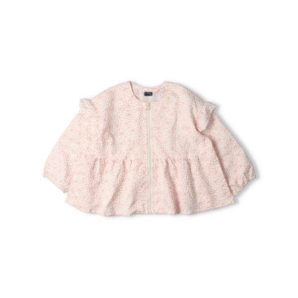 『タイムセール実施中』ZOZO問い合わせ番号:95945934ショップ:こどもの森e-shop，コドモノモリイーショップブランド:Crescent，クレッセント商品名:花柄ジャケットカテゴリ:ジャケット/アウター>ノーカラージャケット...