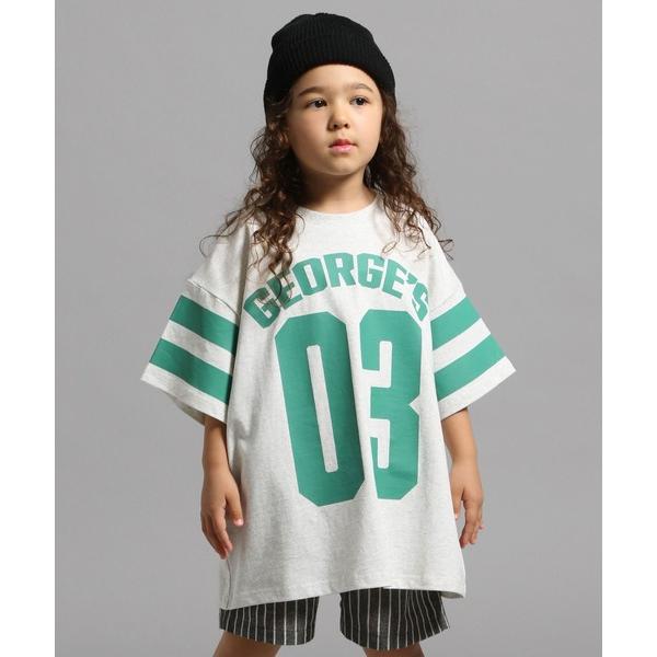『タイムセール実施中』ZOZO問い合わせ番号:95976583ショップ:GEORGE'S，ジョージズブランド:GEORGE'S，ジョージズ商品名:【KIDS】ナンバーラインTシャツカテゴリ:トップス>Tシャツ/カットソーブランド品番:...