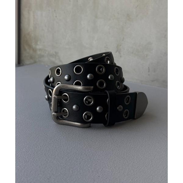 ZOZO問い合わせ番号:95976673ショップ:FTW，エフティーダブリューブランド:ANDER HUNK，アンダーハンク商品名:Eyelet ＆ Studs Belt / アイレット＆スタッズベルトカテゴリ:ファッション雑貨>ベル...